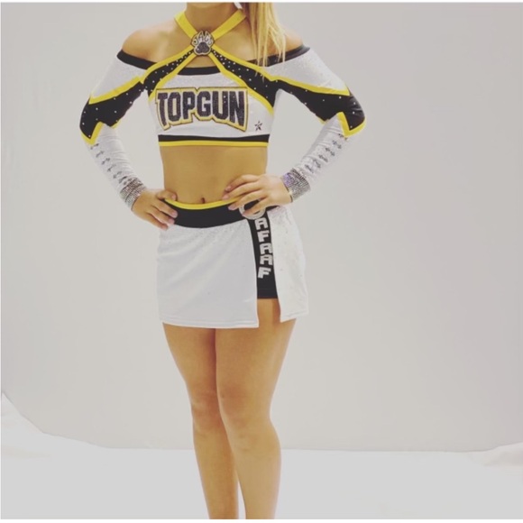 Tops | Cheerleading Uniform Allstars Top Gun Adult Small Topbottom ...